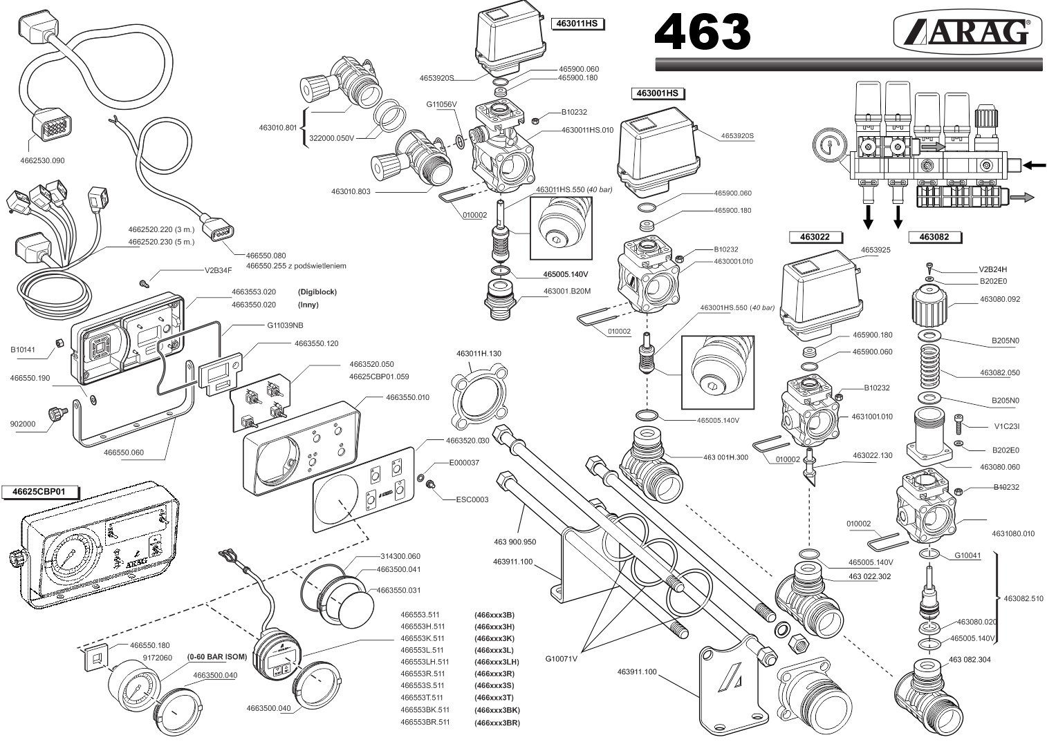 Części do ARAG 463 - Sklep sadowniczy Techsad